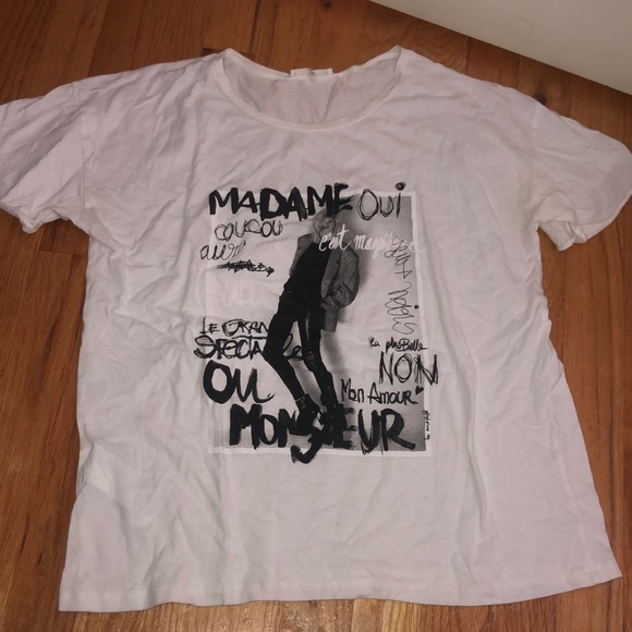 Mango | Tops | Mango Graphic Tee | Poshmark